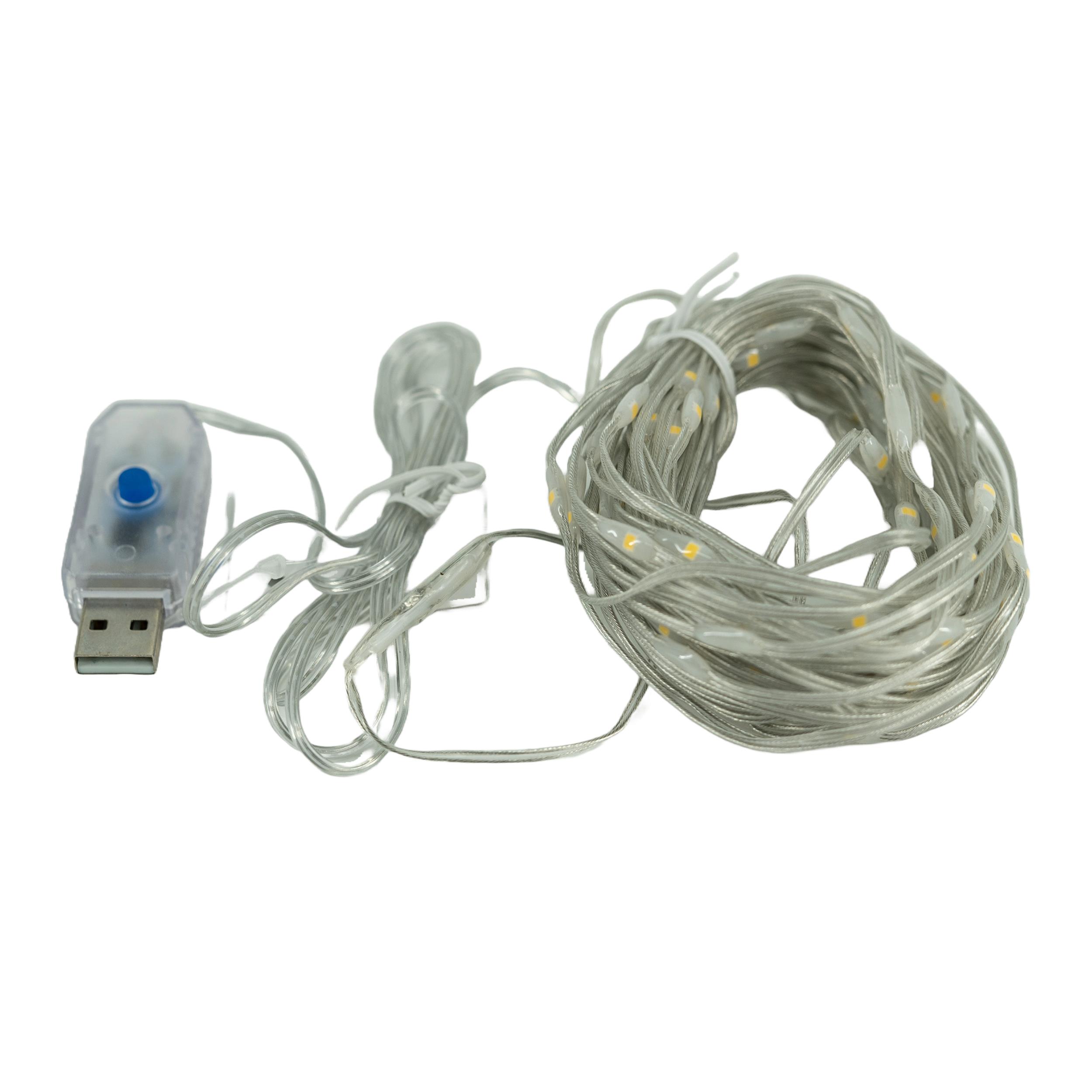 Micro LED Lichterkette 100LED 10m mit USB-Anschluss